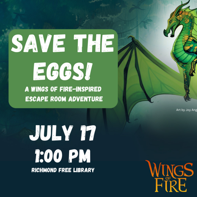 Wings of Fire Escape Room Adventure - Richmond Free Library, VT